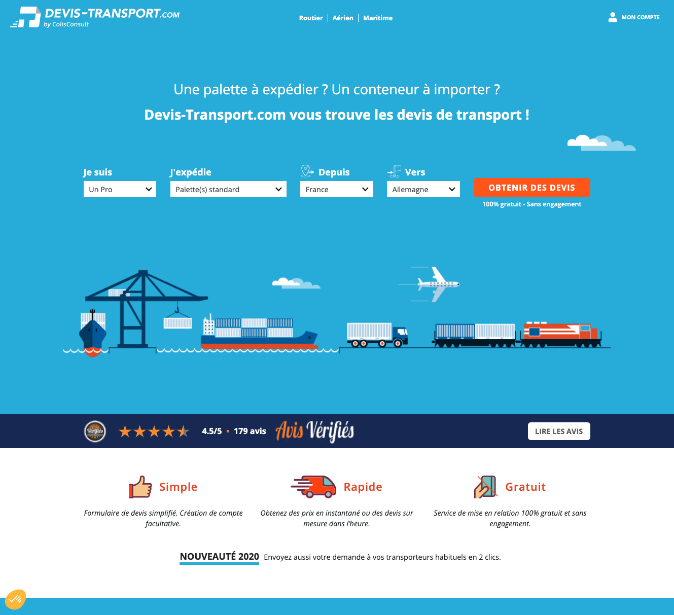 Plateforme digitale : Devis-Transport.com fait peau neuve | Agence Wepa